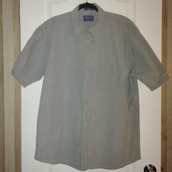 Pendleton | Shirts | Pendleton Mens Sz Xl Microcheck Pattern Wool Shirt ...